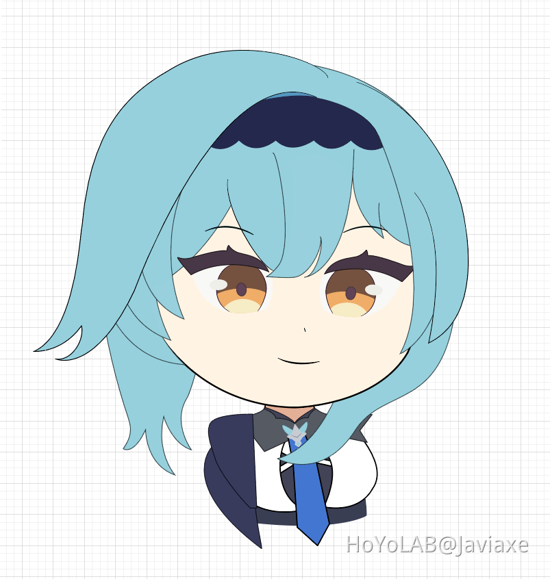 Happy Eula Chibi - "Dance of the Shimmering Wave" Eula Sticker Contest ...