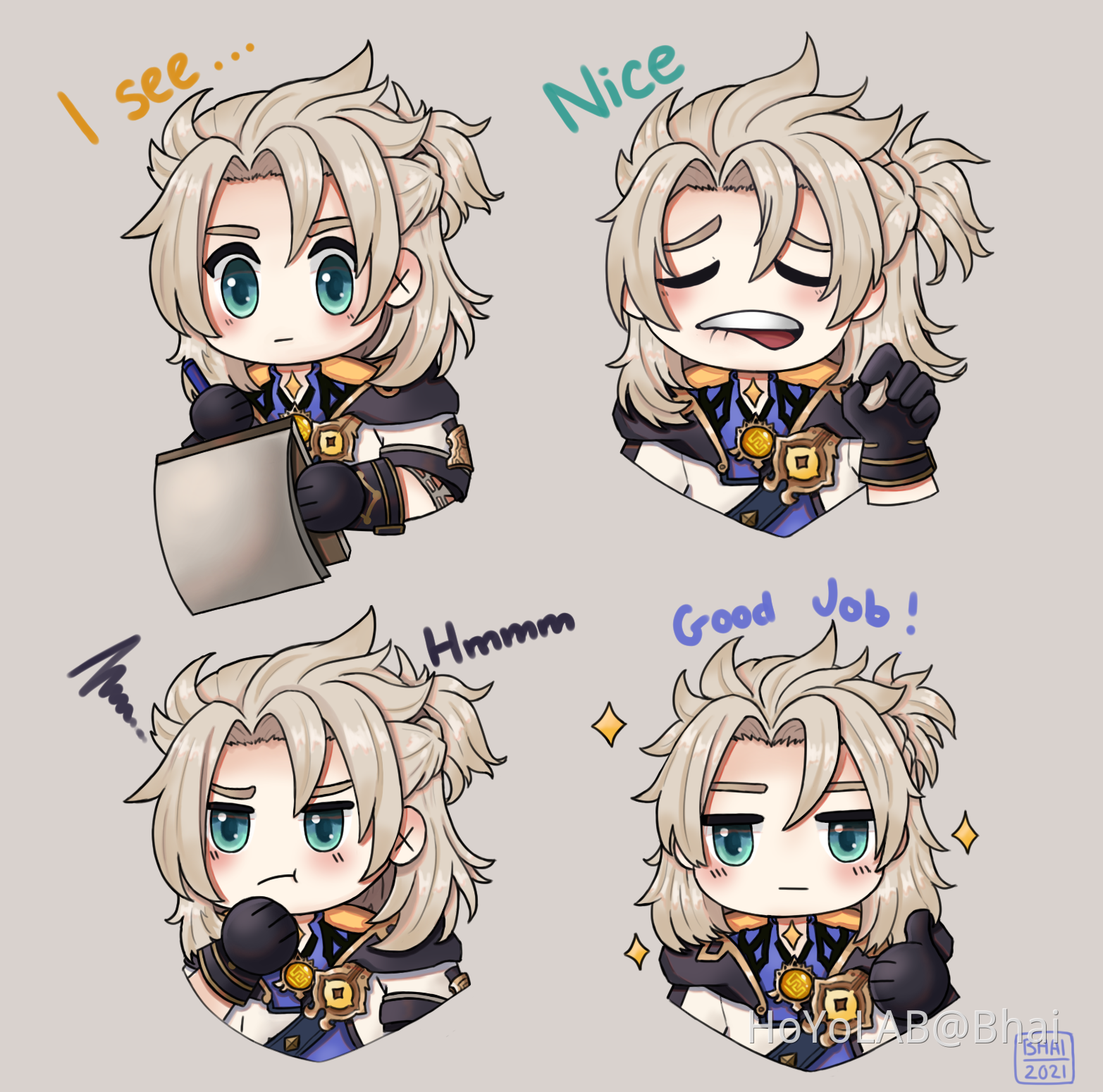 Albedo Stickers Genshin Impact | HoYoLAB