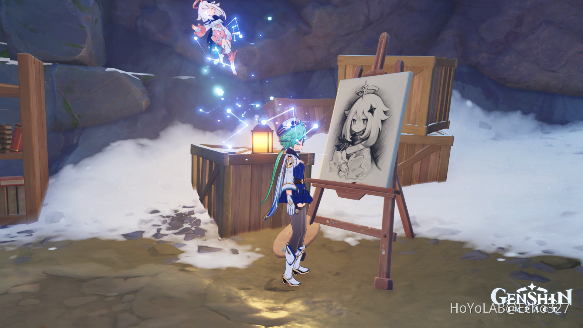 Paimon so happy seeing her own drawing Genshin Impact | HoYoLAB