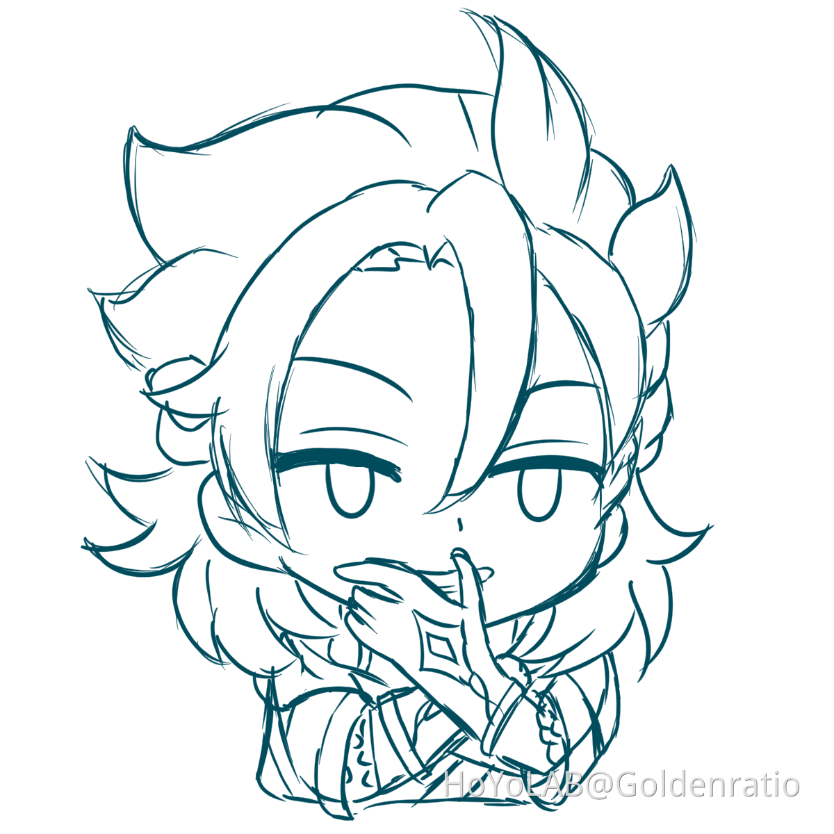 Albedo smirk ~ For Stickers context ! | Genshin Impact | HoYoLAB