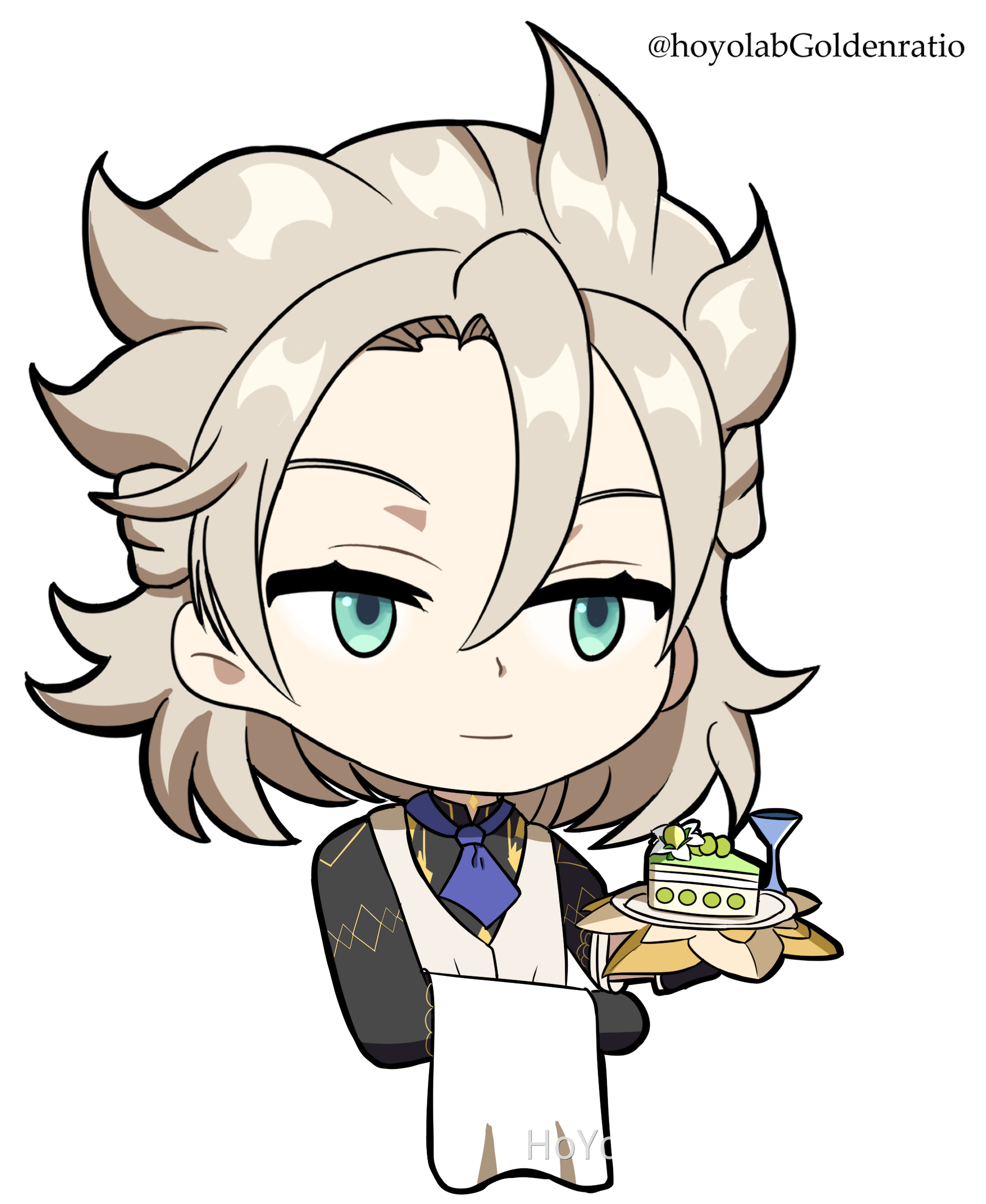 Butler Albedo ~ For Stickers context ! Genshin Impact | HoYoLAB