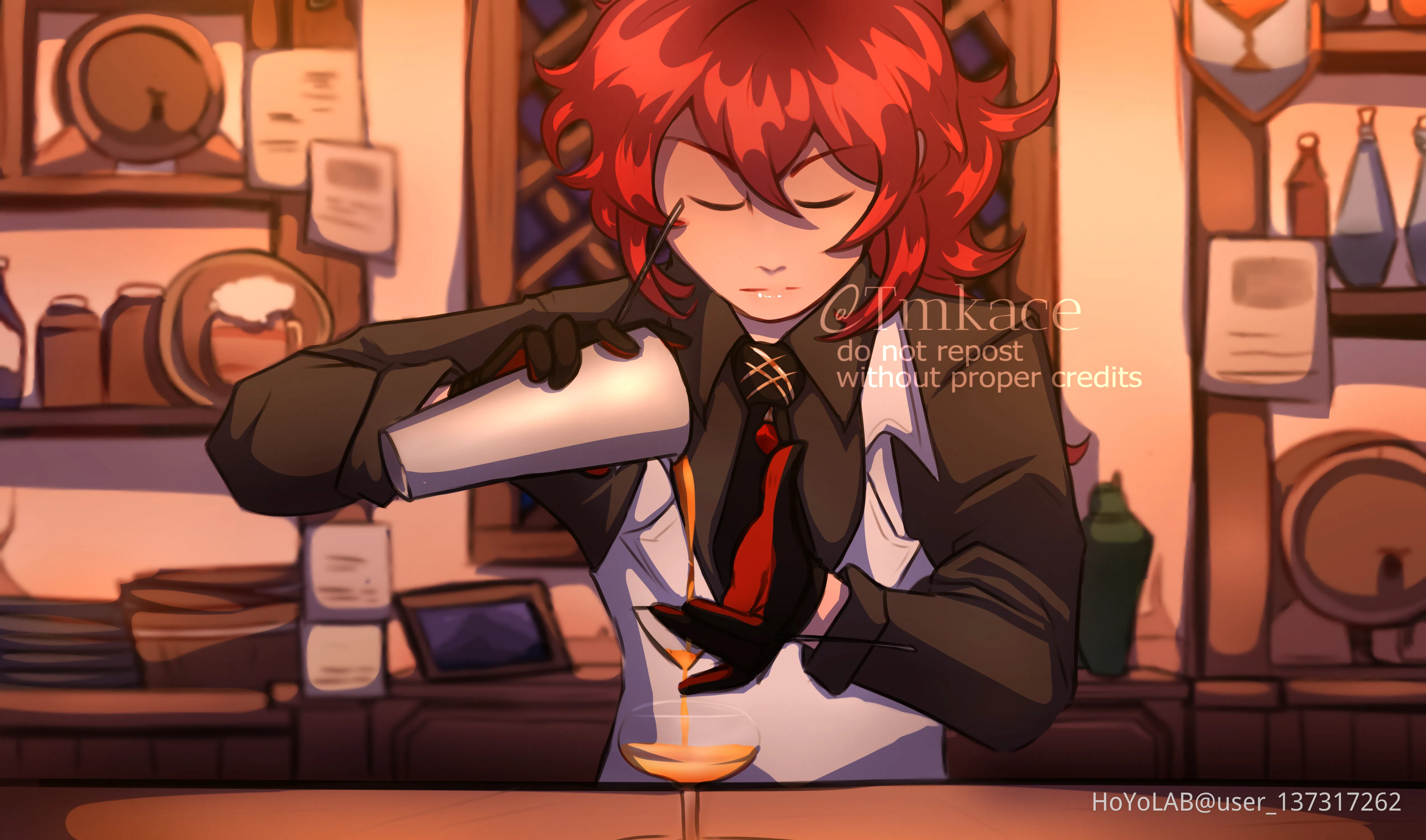 Bartender Diluc! Genshin Impact | HoYoLAB