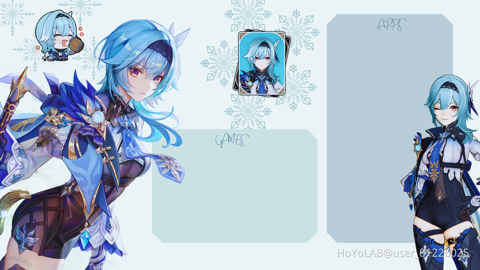 Eula Lawrence simple desktop wallpaper organizer Genshin Impact | HoYoLAB