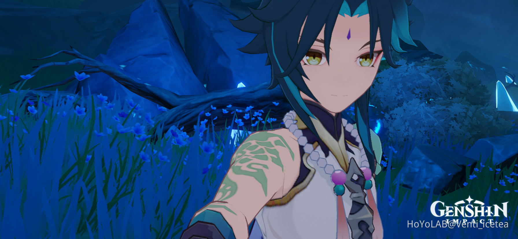 Xiao holding a camera Genshin Impact | HoYoLAB