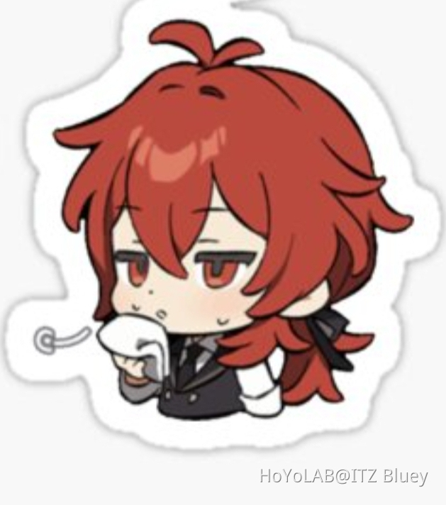 Diluc chibi Genshin Impact | HoYoLAB