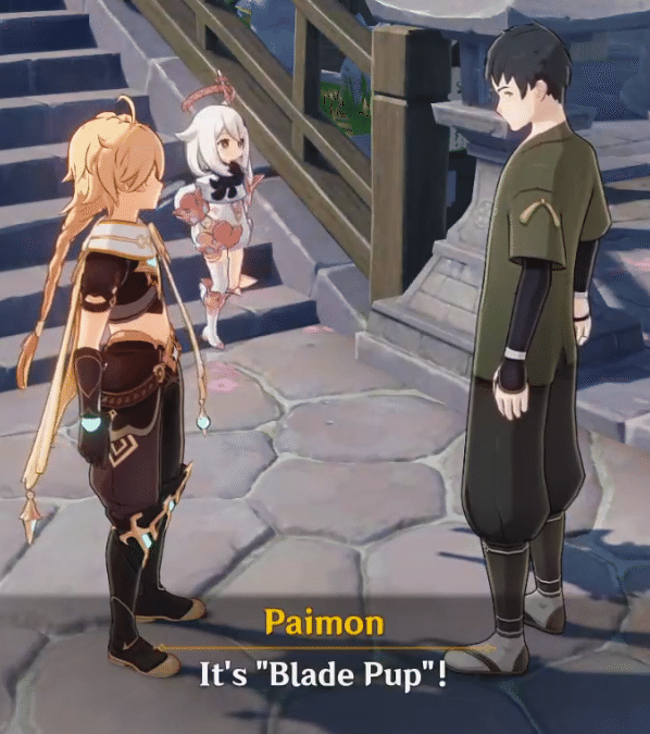 I really liked the name "Blade Pup", the Traveler's art of Paimon, and ...
