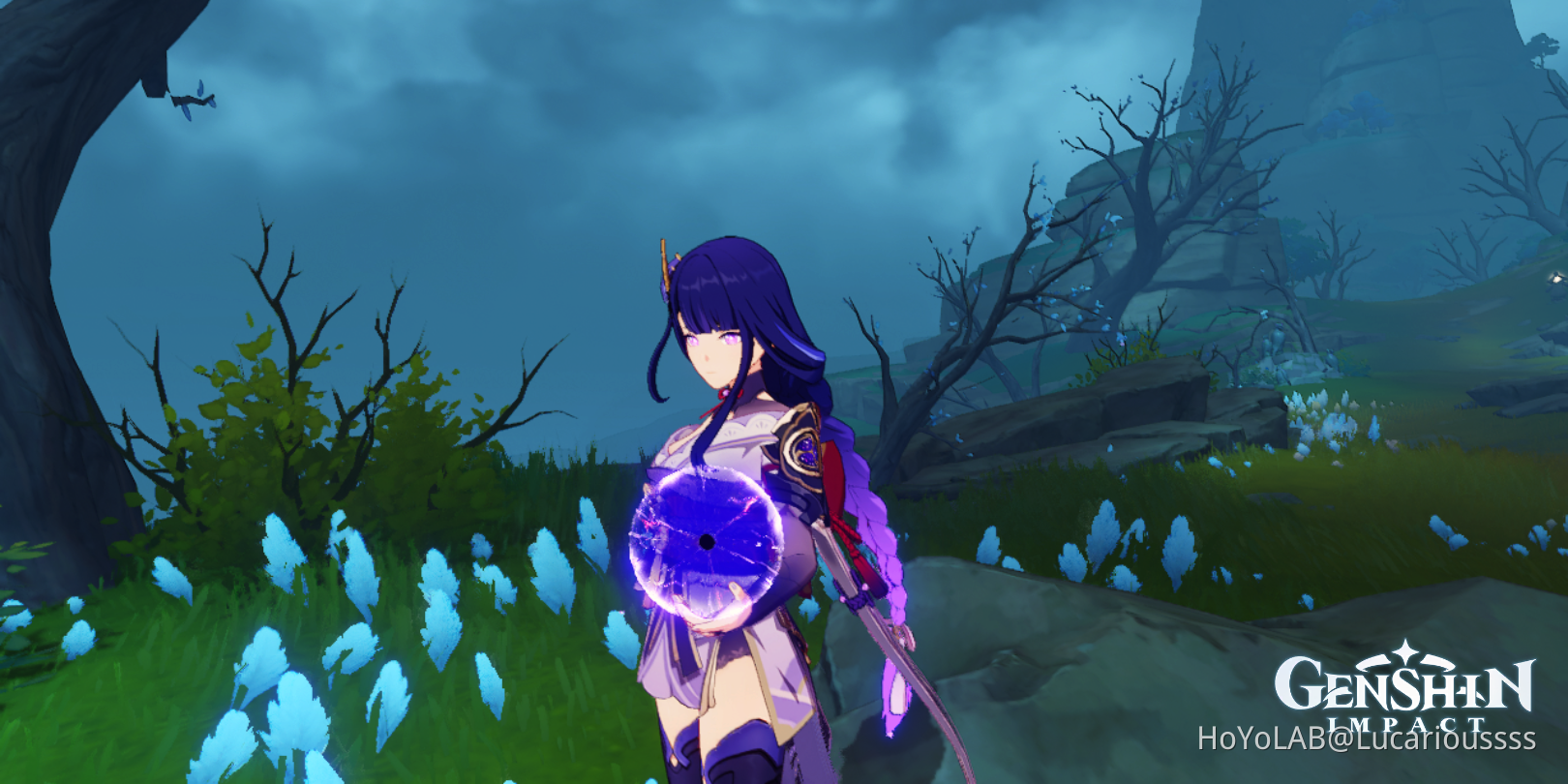 Raiden glowing hair Genshin Impact | HoYoLAB