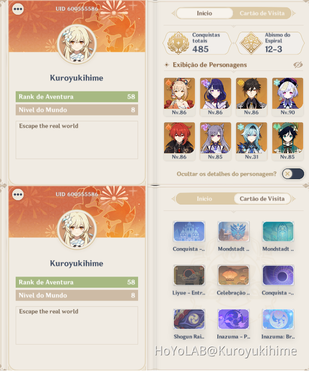 new profile Genshin Impact | HoYoLAB