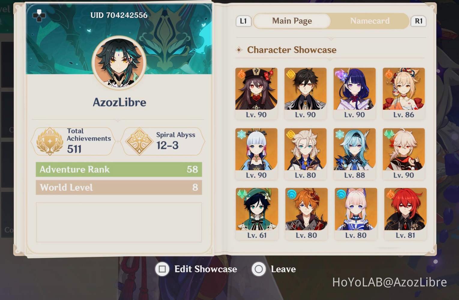 Increasing the maximum Characters in the profile Genshin Impact | HoYoLAB