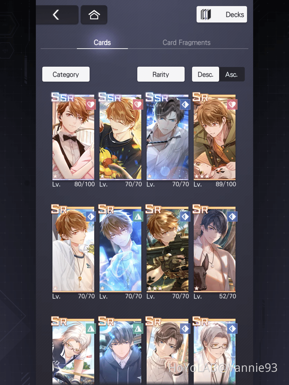 Luke cards Tears of Themis | HoYoLAB