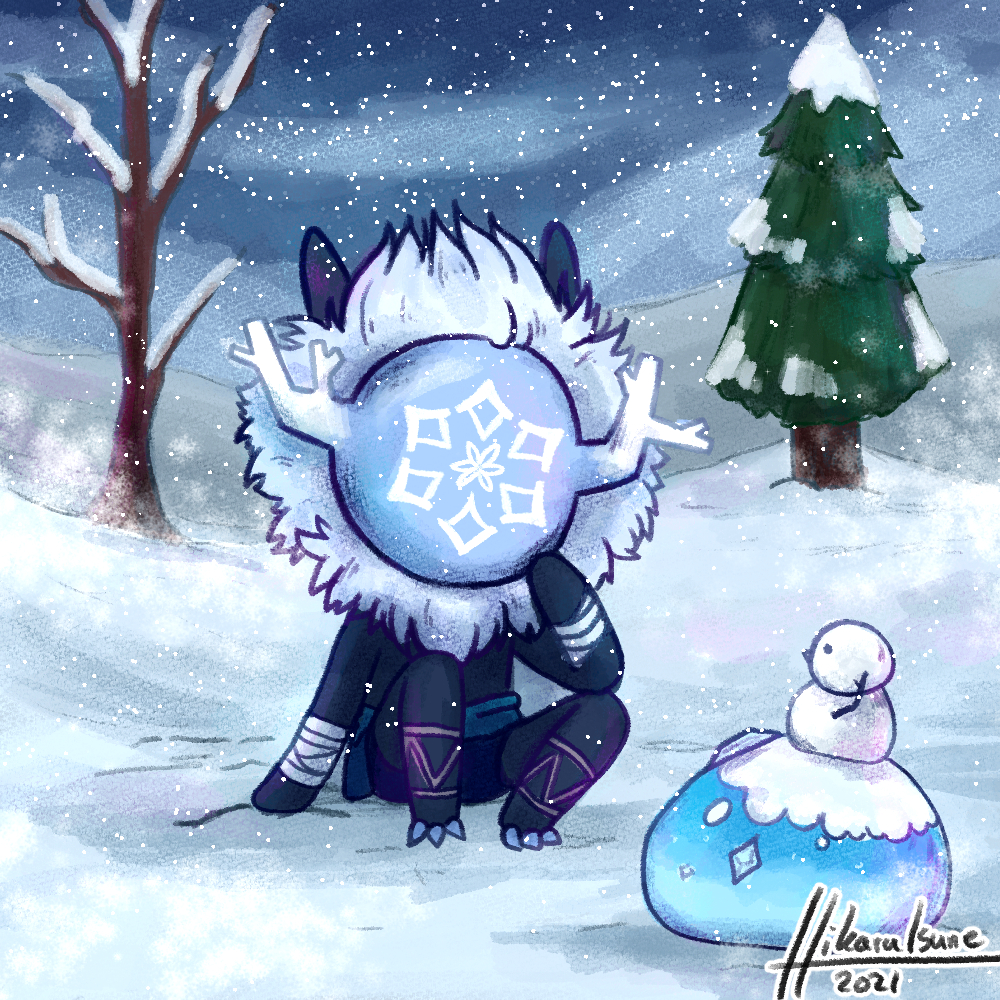 Cryo Hilichurl and Slime friend Genshin Impact | HoYoLAB