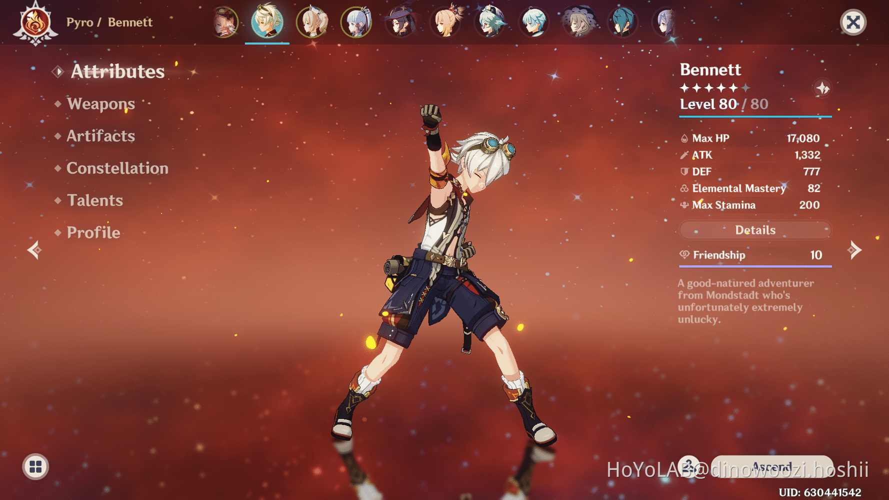 My Bennett DPS Build (give tips please) Genshin Impact | HoYoLAB