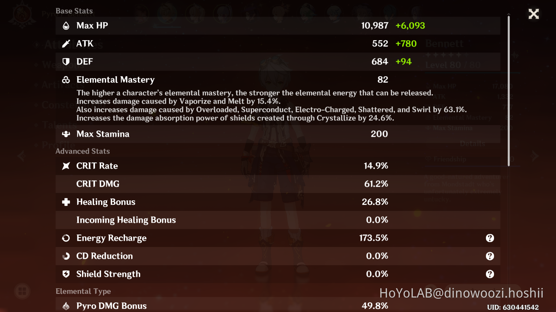 My Bennett DPS Build (give tips please) Genshin Impact | HoYoLAB