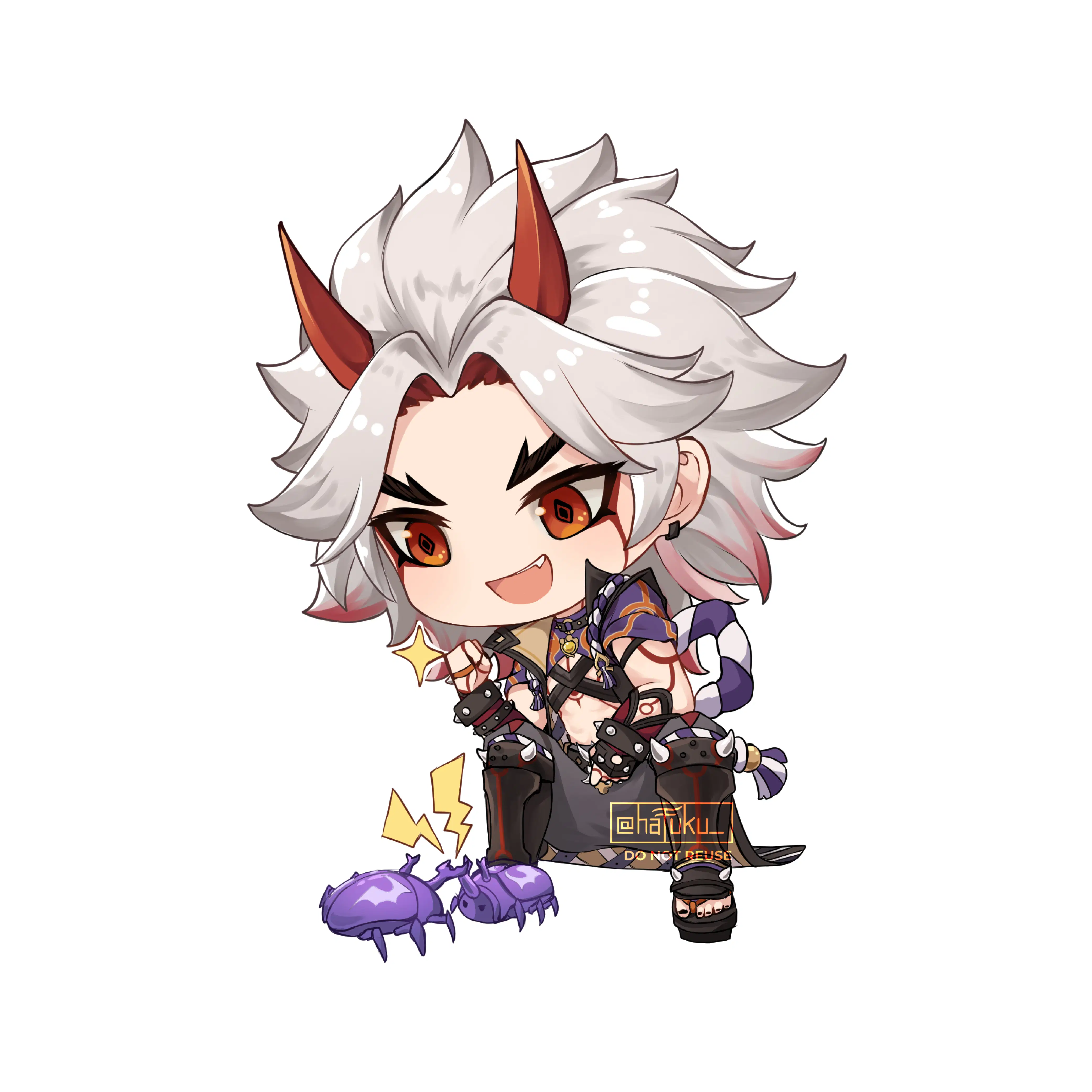 I draw all tall men in chibi ^^ Genshin Impact | HoYoLAB