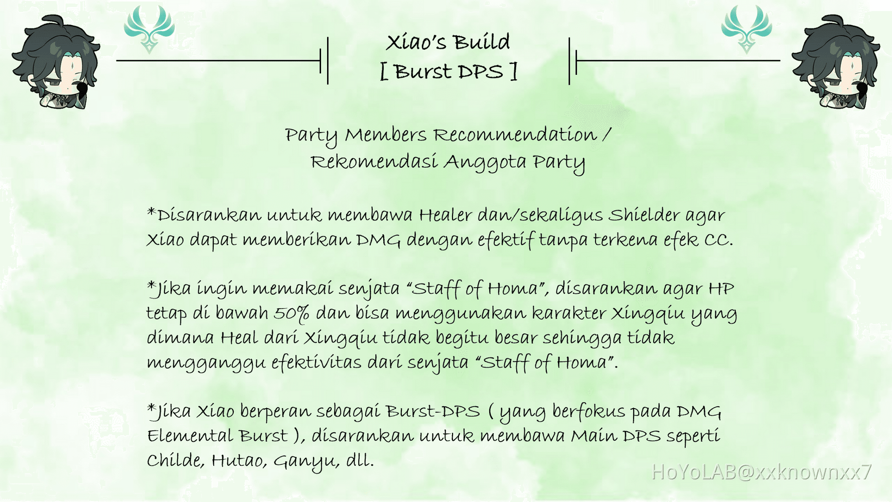 Panduan Lengkap untuk Xiao Burst DPS ! Genshin Impact | HoYoLAB