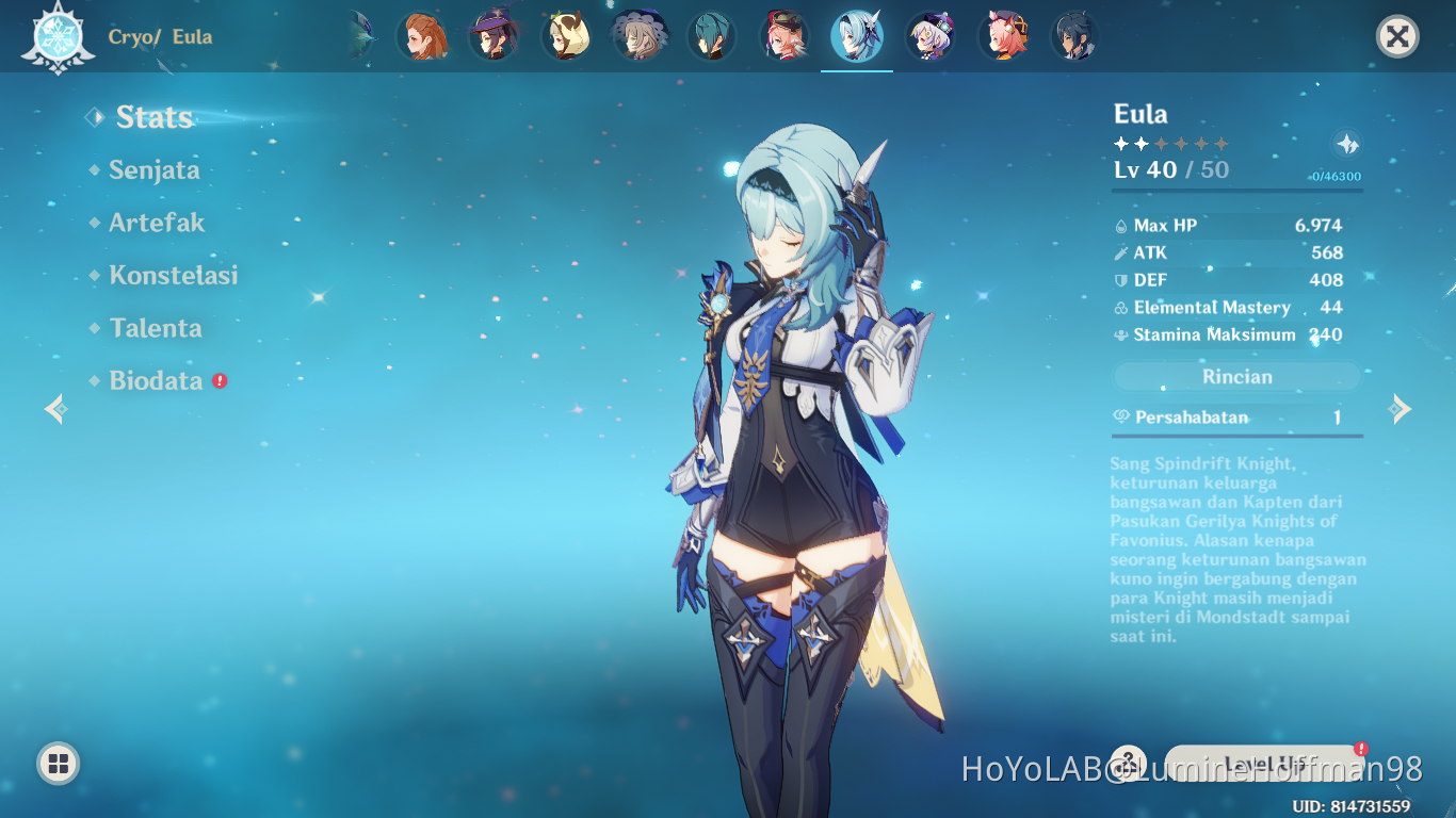 Eula back to home, just 10 pull's | Genshin Impact | HoYoLAB