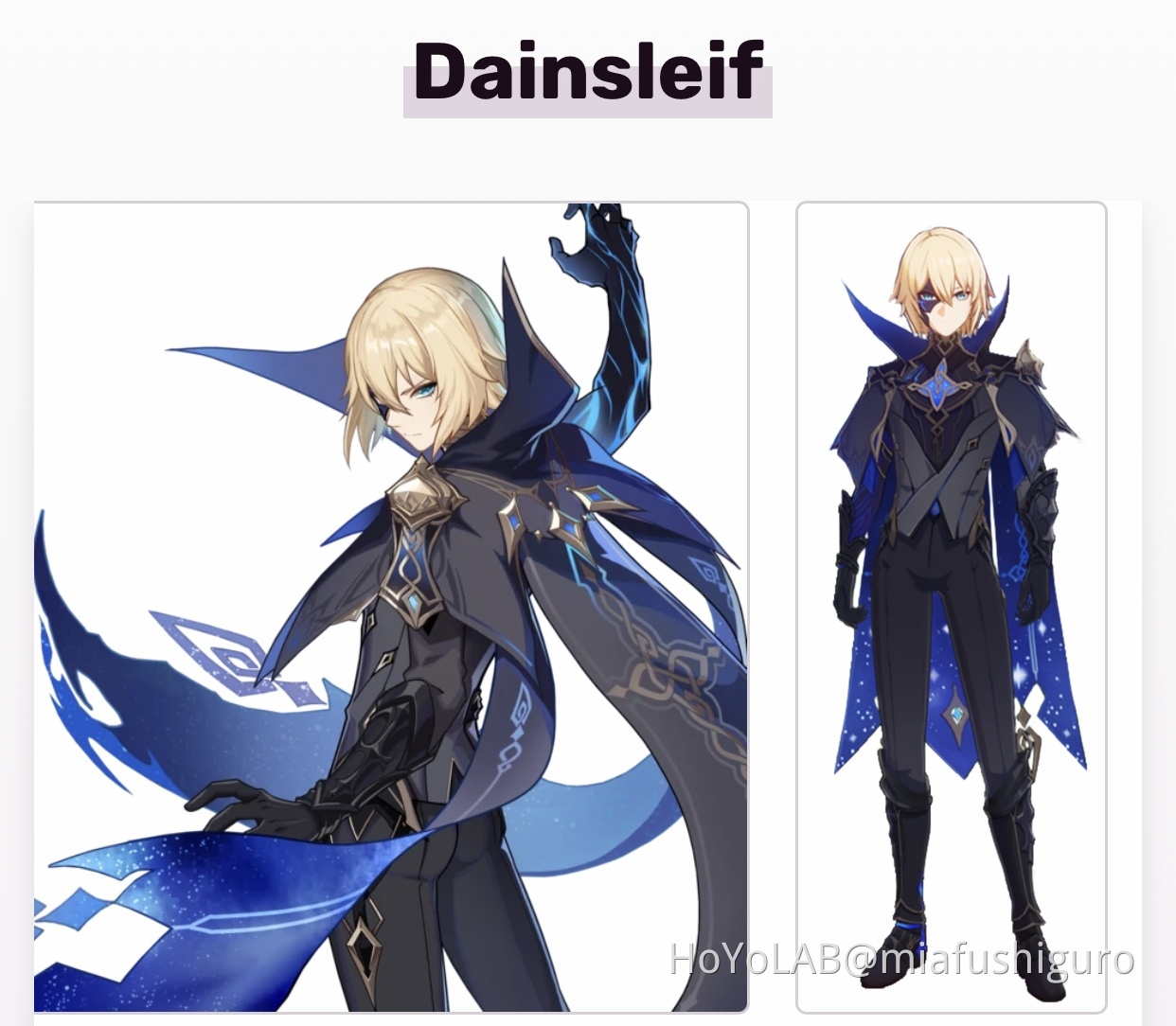 DAINSLEIF💕 Genshin Impact | HoYoLAB