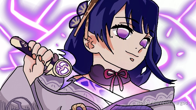 Baal/Raiden Shogun in Demon Slayer style Genshin Impact | HoYoLAB