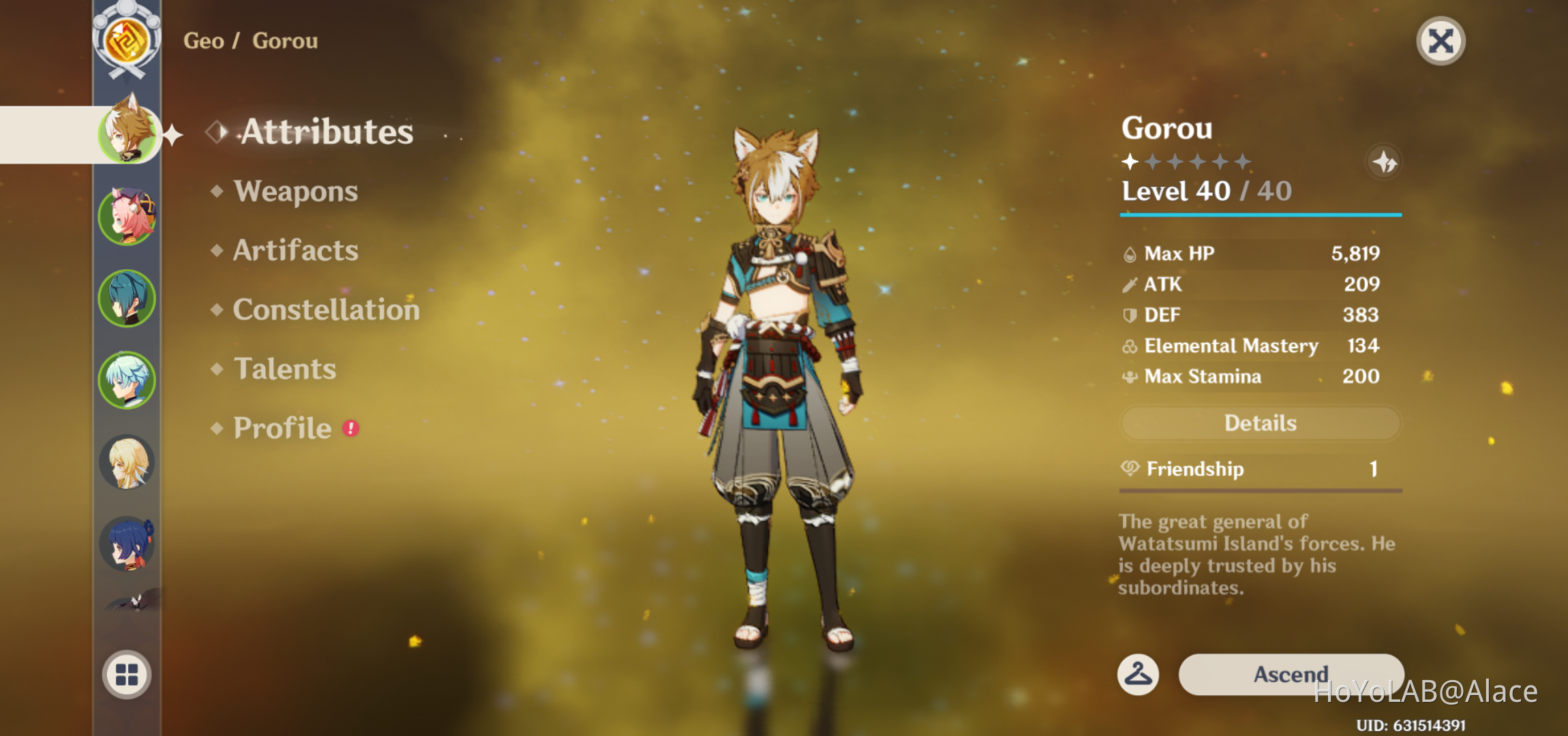 My gorou build Genshin Impact | HoYoLAB