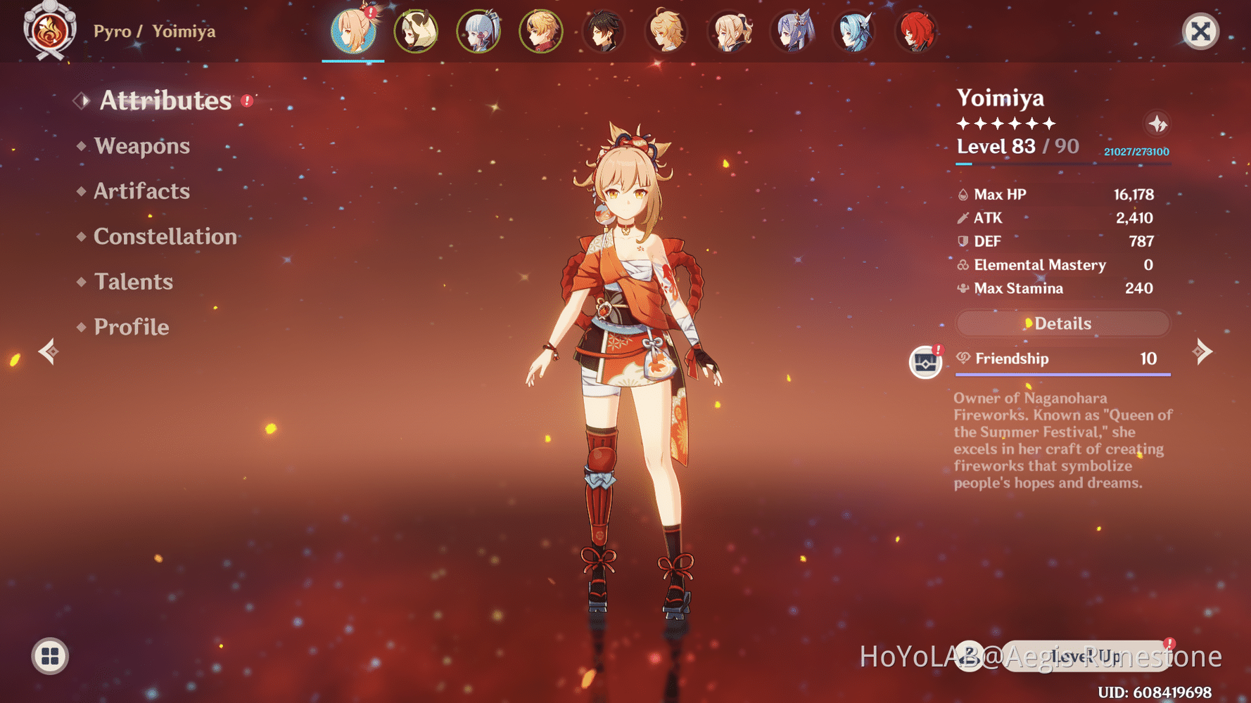 Yoimiya's namecard secured! Genshin Impact | HoYoLAB