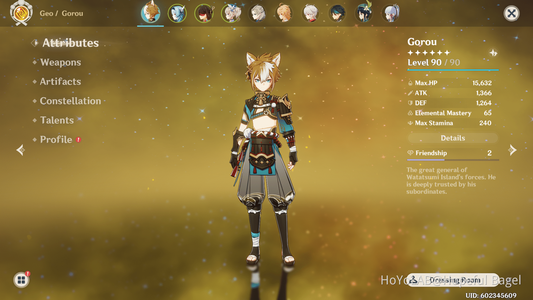 Tips on building Gorou? Genshin Impact | HoYoLAB