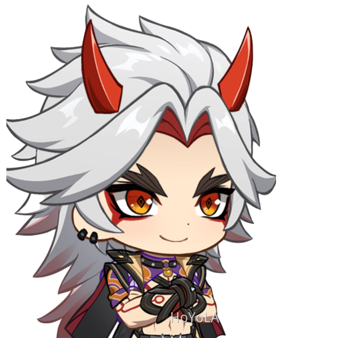 Itto's chibi sticker Genshin Impact | HoYoLAB