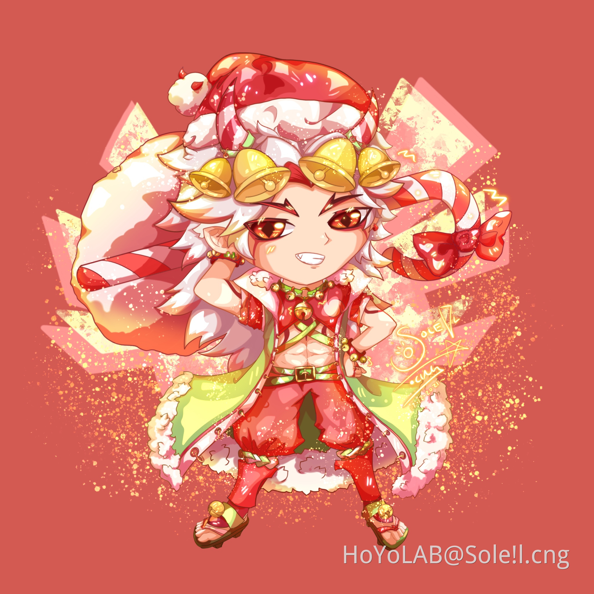 Arataki Itto 荒滝一斗 | No. 1 Noisiest Santa | 第一番騒々しいサンタさん Genshin Impact ...