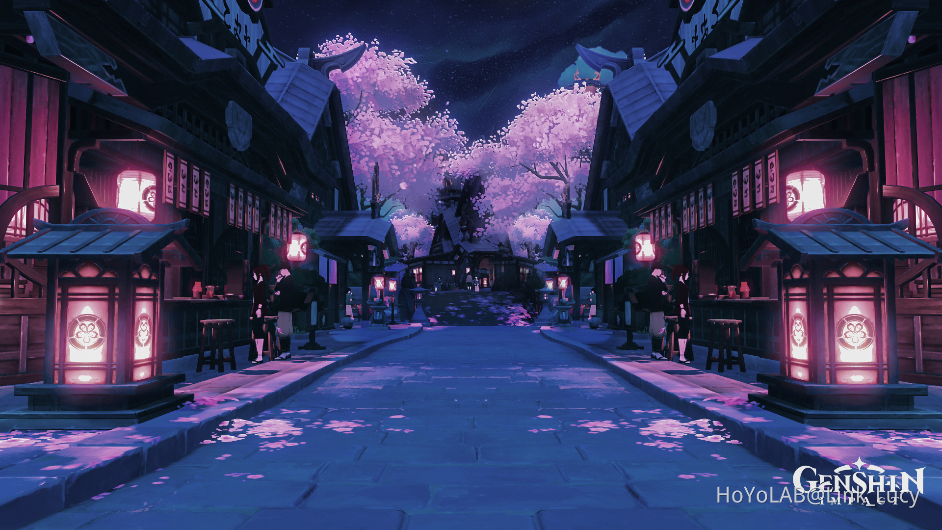 Genshin in different colors (2) "Cyberpunk-style city?" Genshin Impact ...