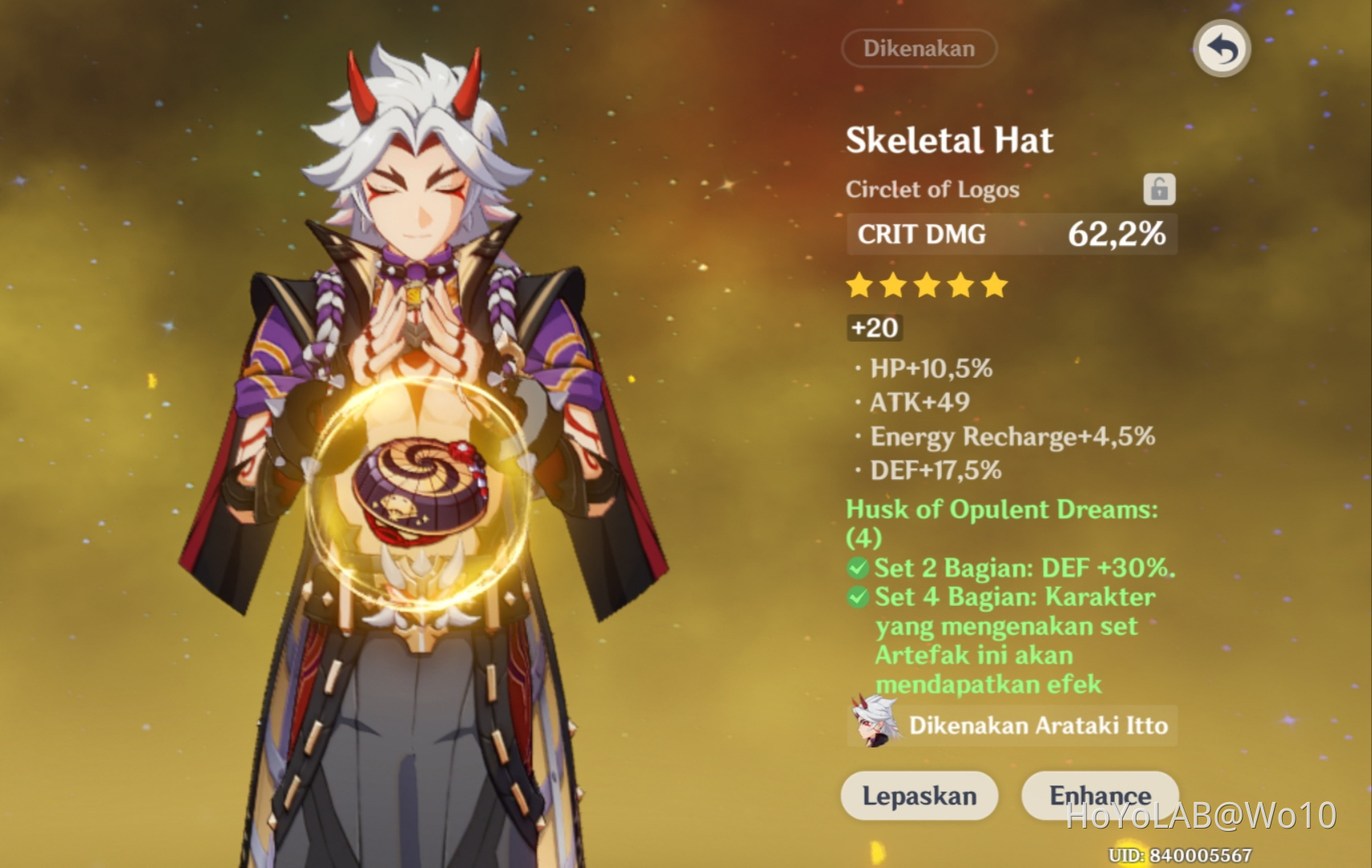 8 day farm arataki itto artifact | Genshin Impact | HoYoLAB