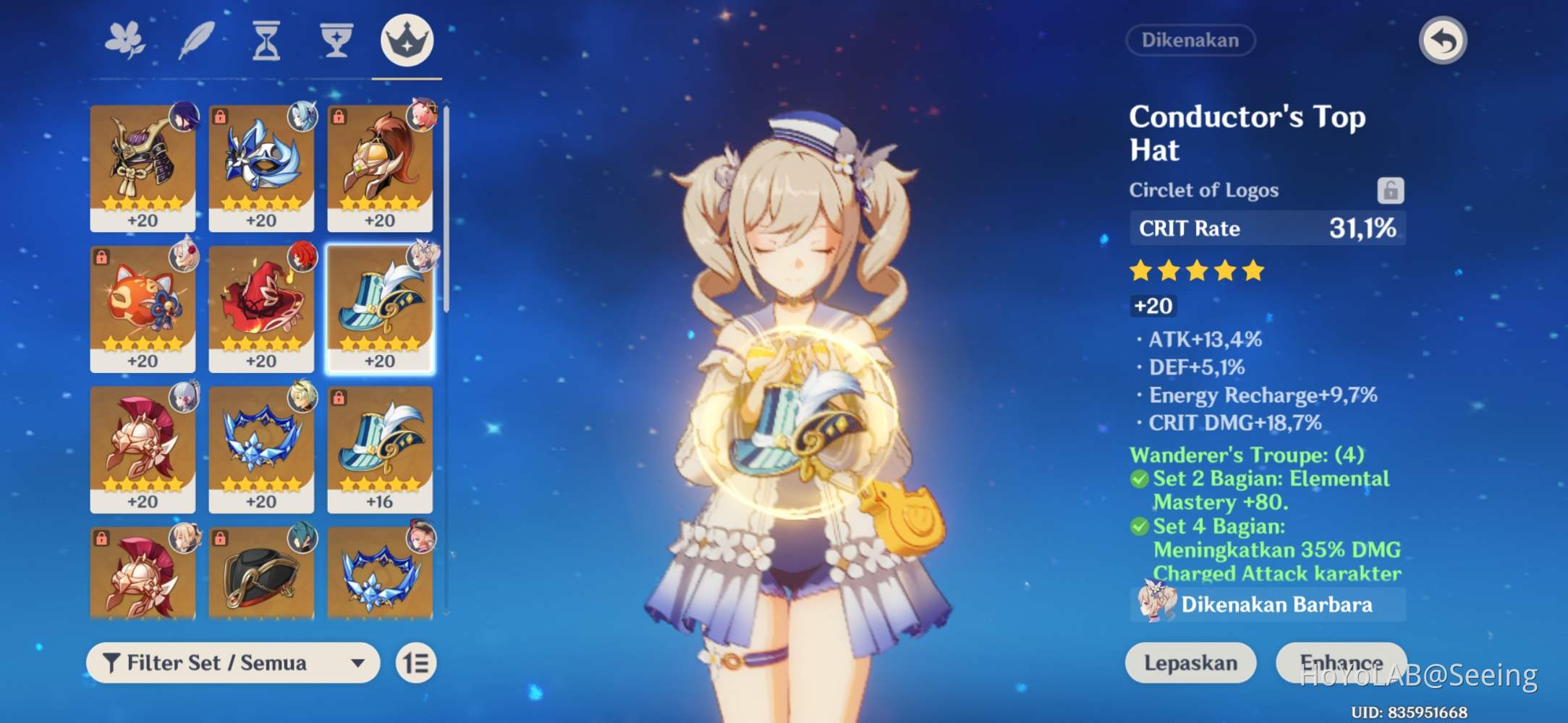 Barbara DPS Genshin Impact | HoYoLAB