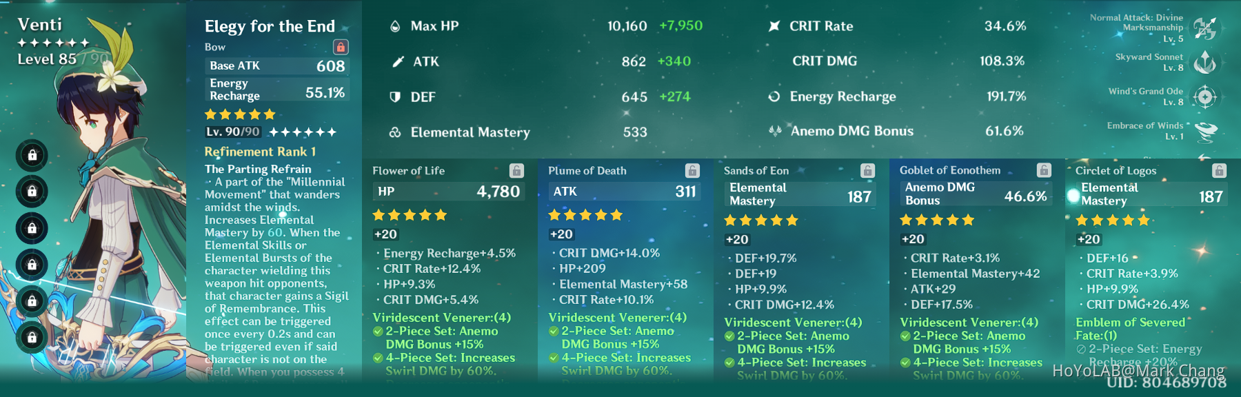 Venti Build — help and suggestions Genshin Impact | HoYoLAB