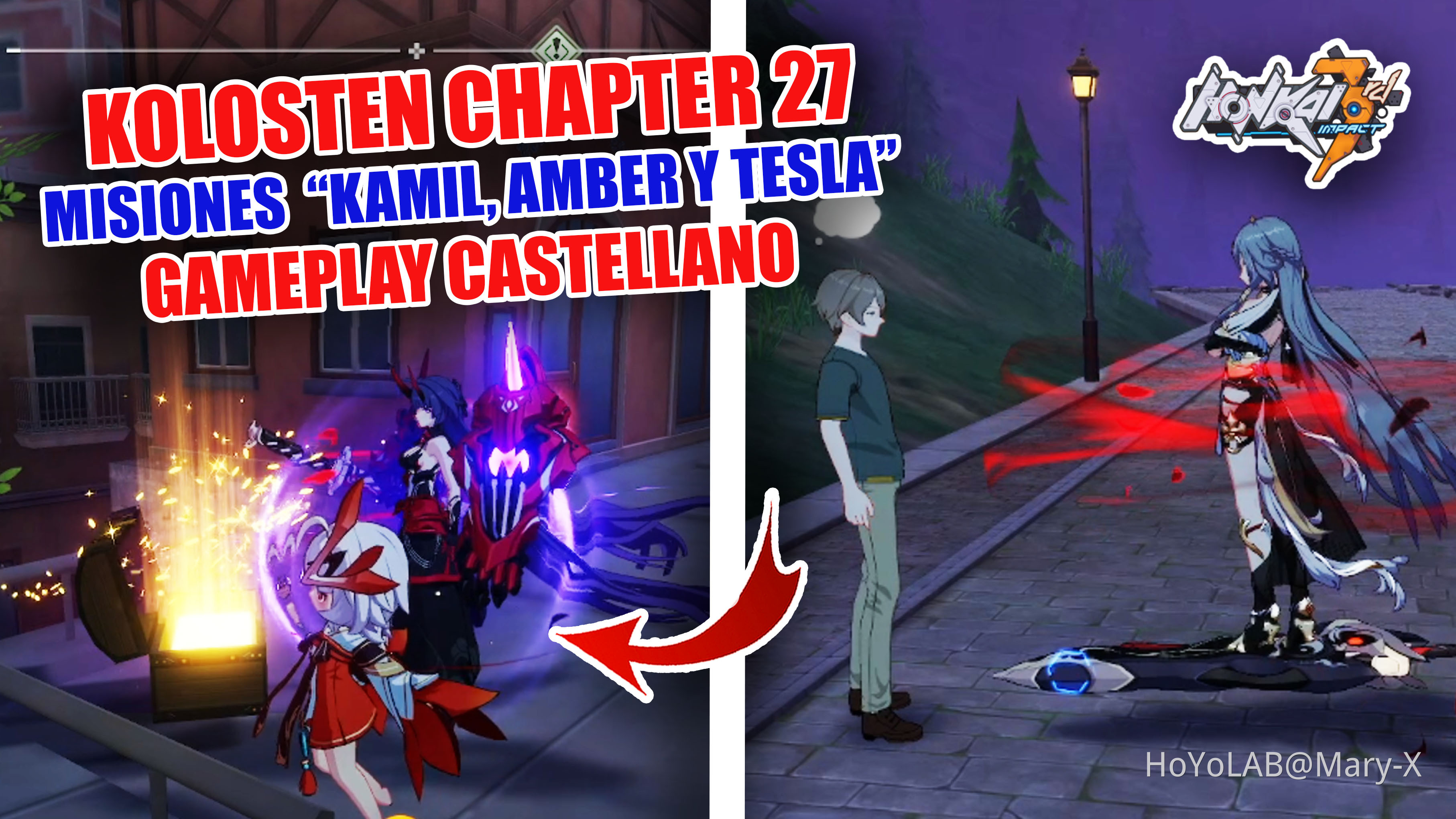 #5 KOLOSTEN | CHAPTER 27 - MISIONES KAMIL, AMBER Y TESLA Honkai Impact ...
