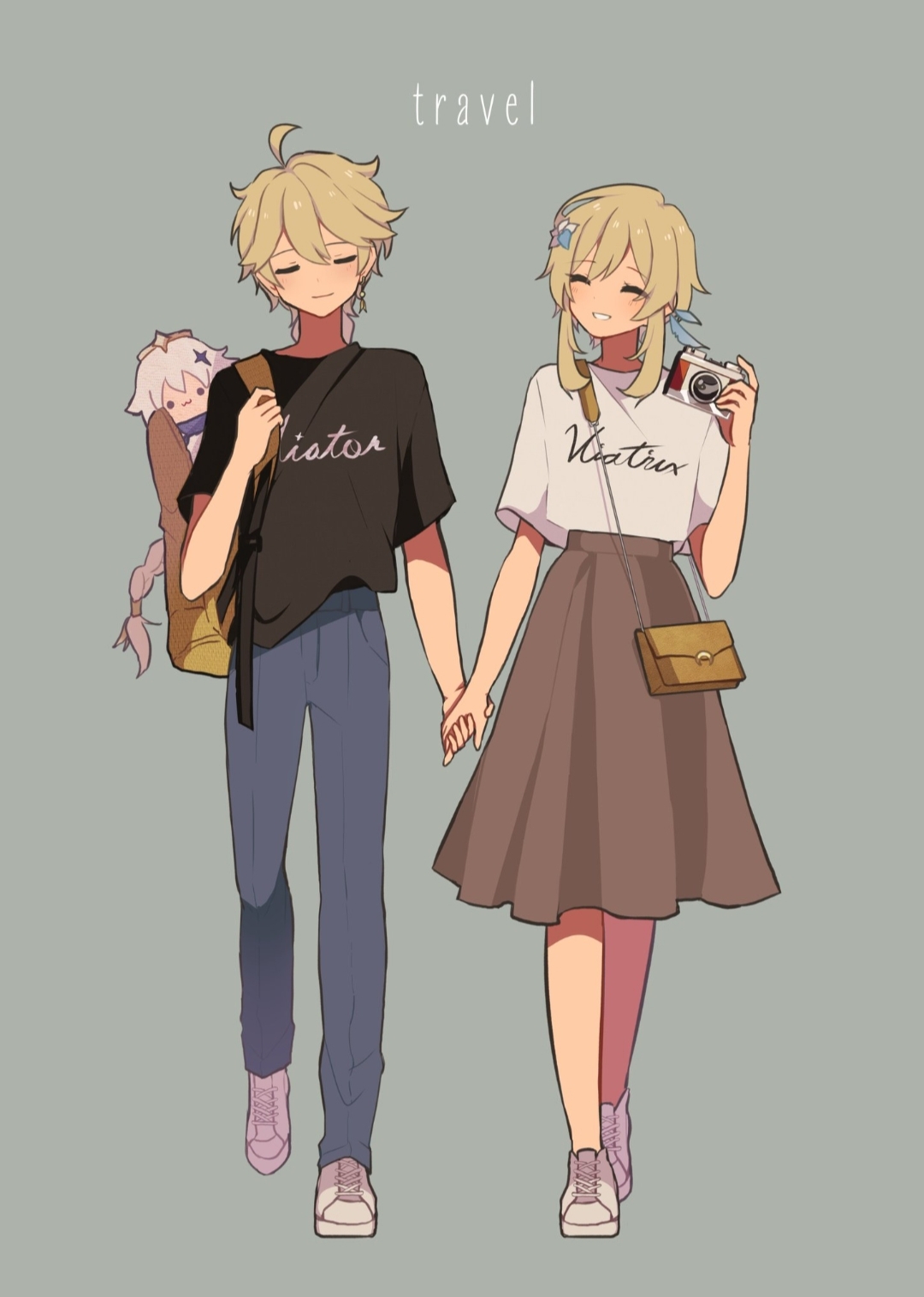 Lumine & Aether Travel Genshin Impact | HoYoLAB