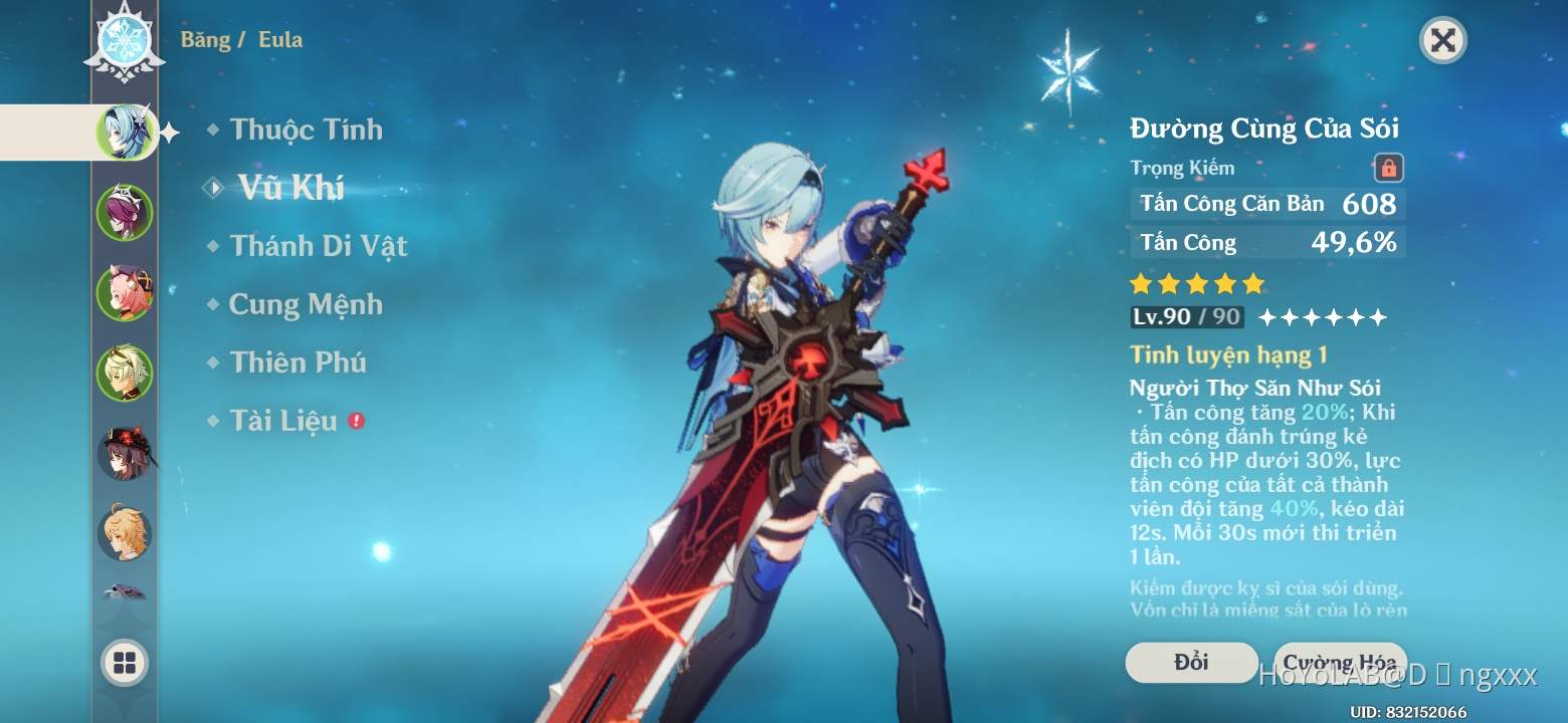 Thấy show Eula nhiều nên tui cũng show :D Genshin Impact | HoYoLAB