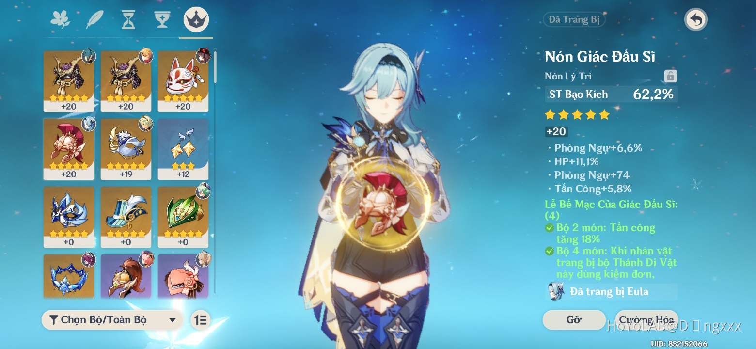 Thấy show Eula nhiều nên tui cũng show :D Genshin Impact | HoYoLAB