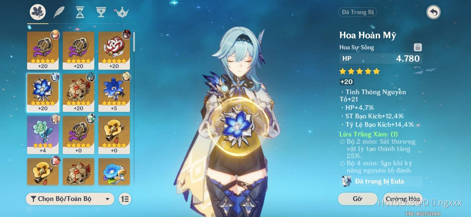 Thấy show Eula nhiều nên tui cũng show :D Genshin Impact | HoYoLAB