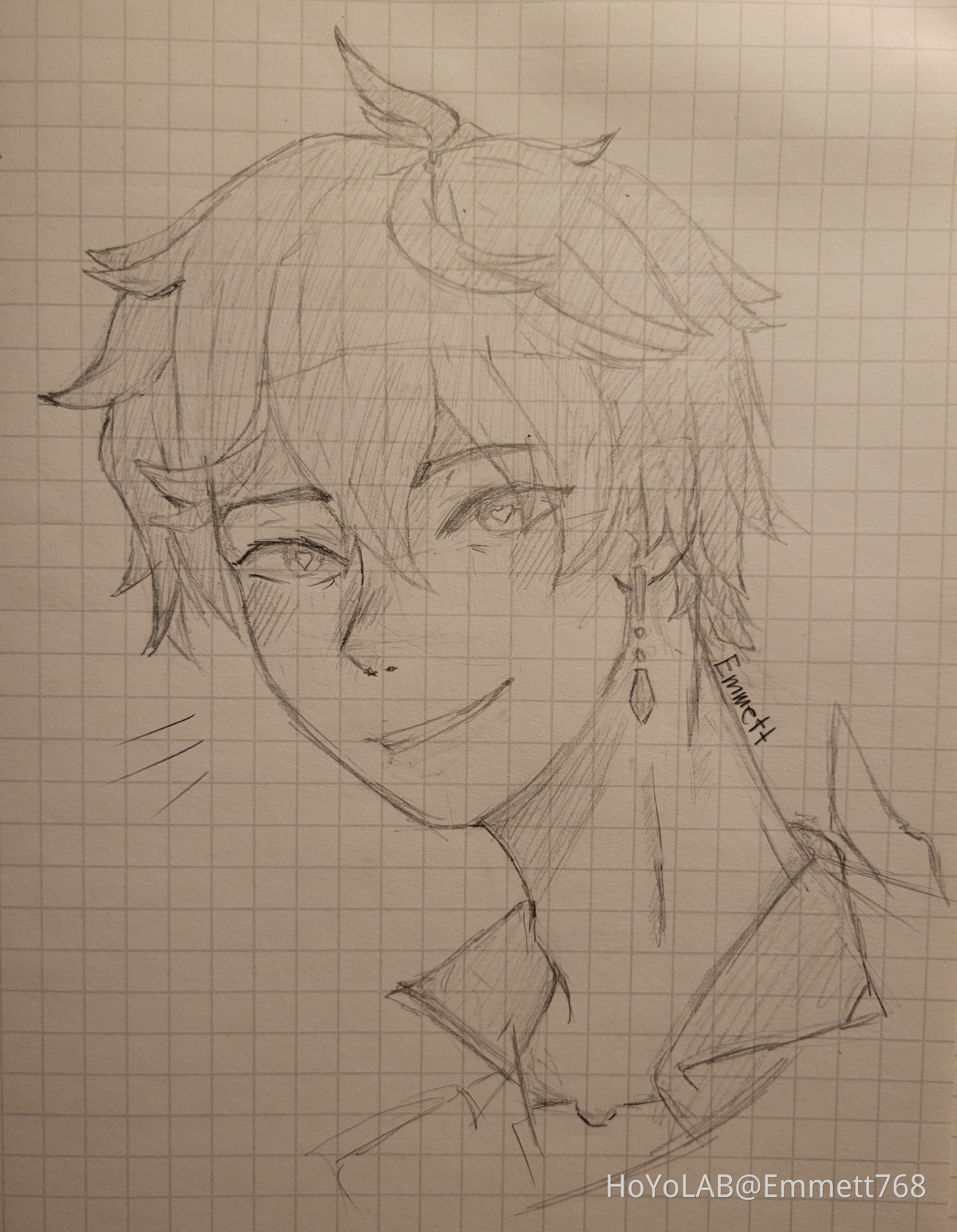 childe drawing by me Genshin Impact | HoYoLAB