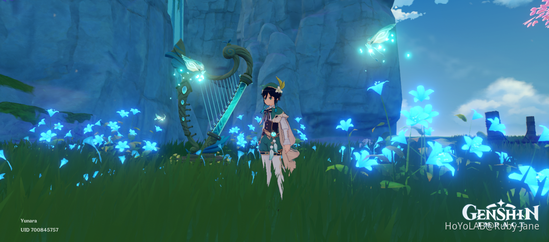 These crystal flies look so pretty in my tp Genshin Impact | HoYoLAB