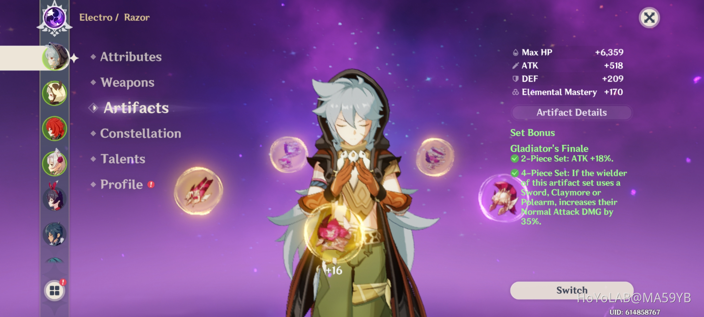 My Artifact Build: Razor Genshin Impact | HoYoLAB