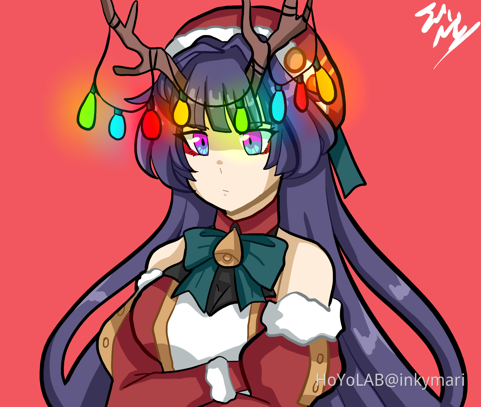 Christmas Mei with lights - HoYoverse Player Community