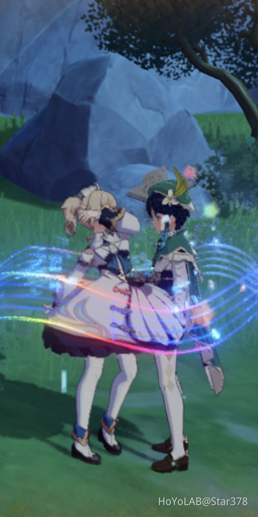 Barbara hitting Venti Genshin Impact | HoYoLAB