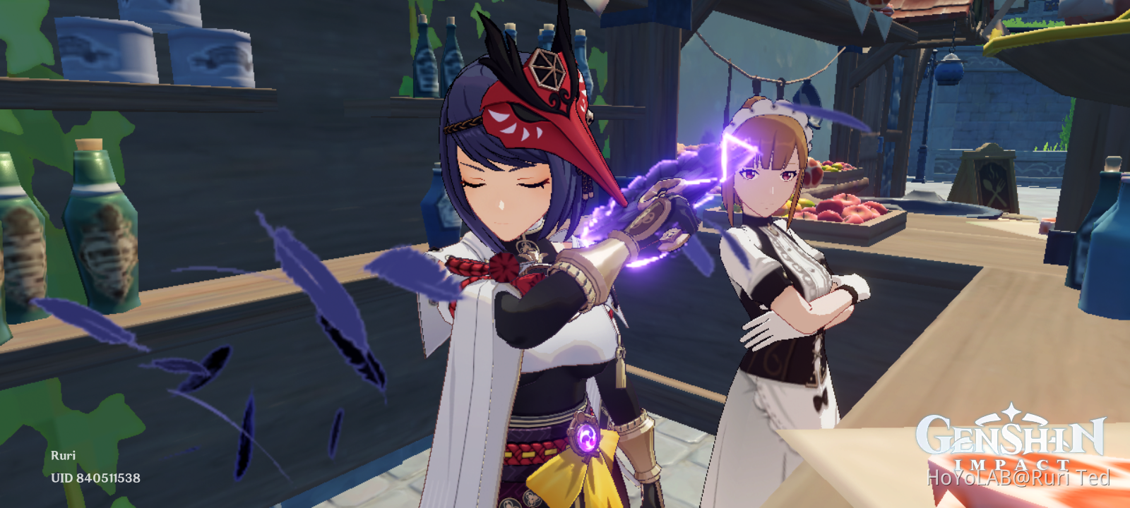 Kujou Sara with Sara at Good Hunter Genshin Impact | HoYoLAB