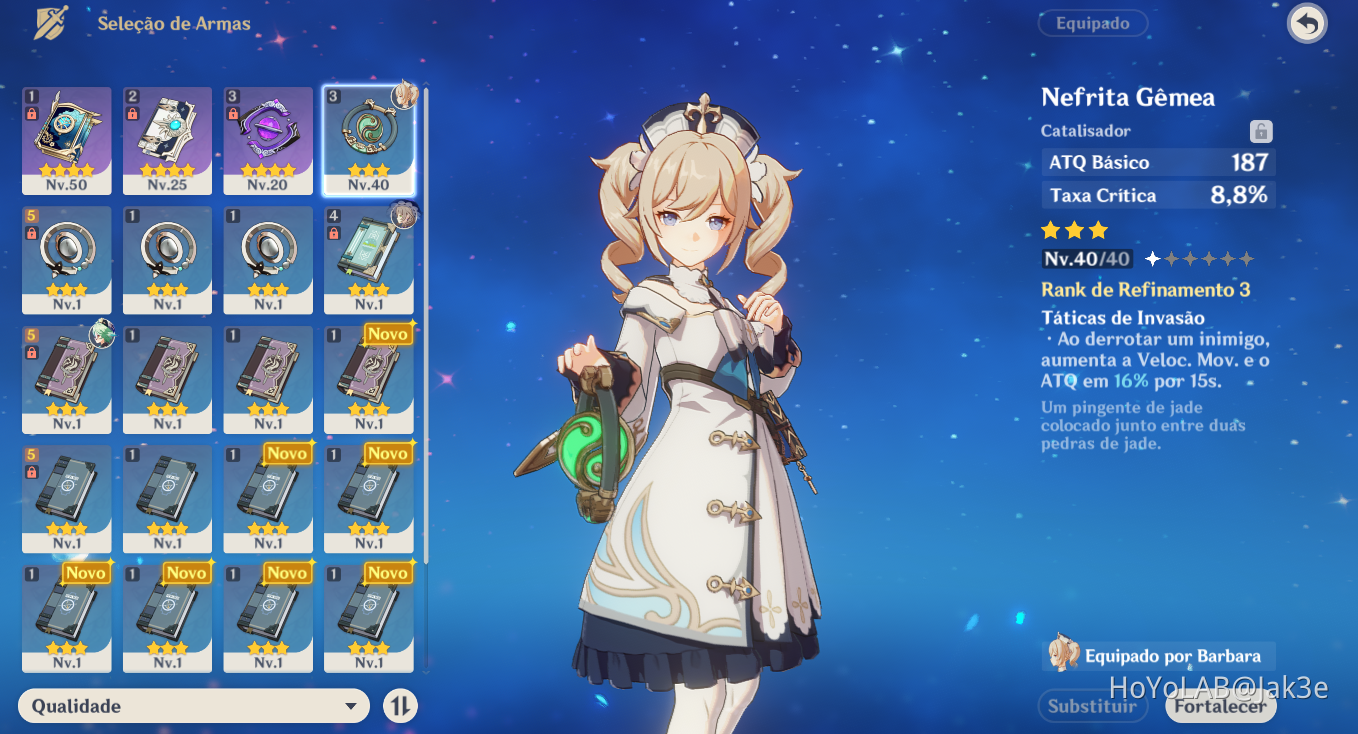 Essa arma é boa pra Barbara dps?? Genshin Impact | HoYoLAB