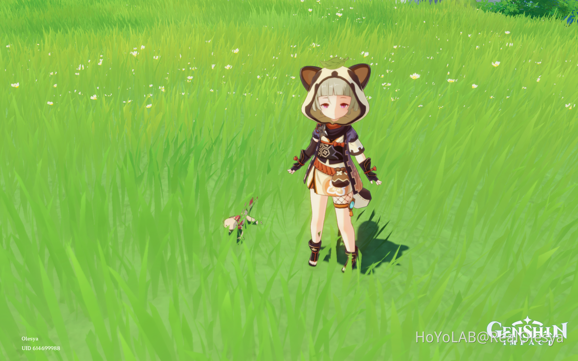 just Sayu and her formidable pet