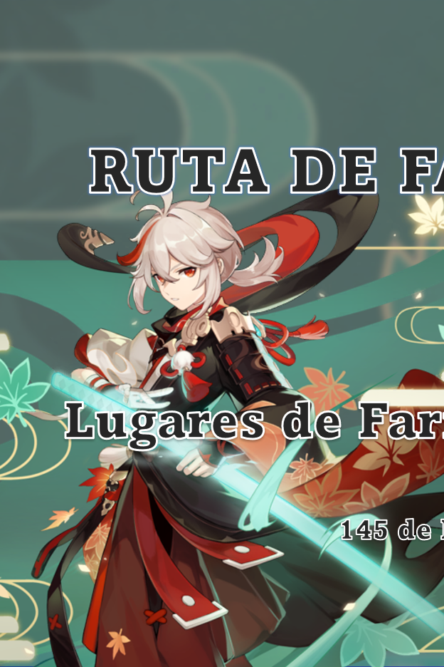 Rutas de Farmeo para Kaedehara Kazuha y Razor | +145 de Hongo Marino y ...