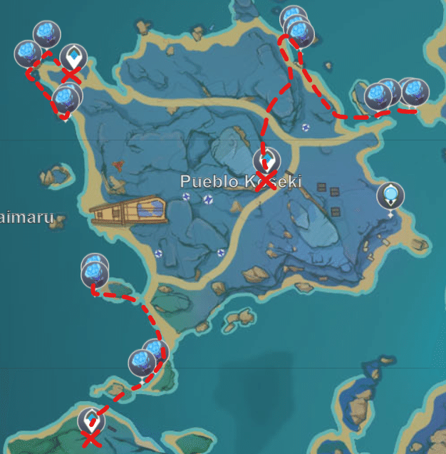 Rutas de Farmeo para Kaedehara Kazuha y Razor | +145 de Hongo Marino y ...