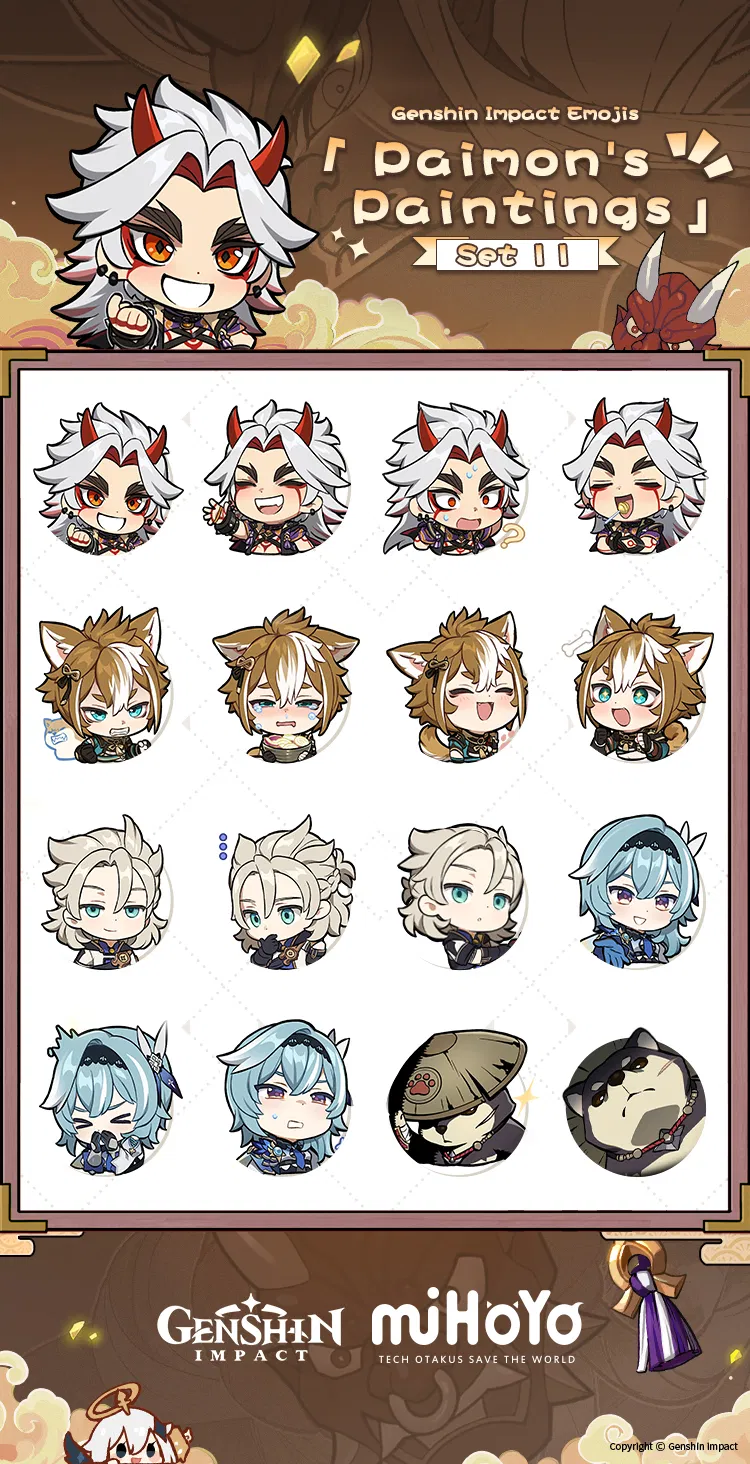 Genshin Impact ｜ Paimon's Paintings Ⅺ Emojis Now Available! Genshin ...