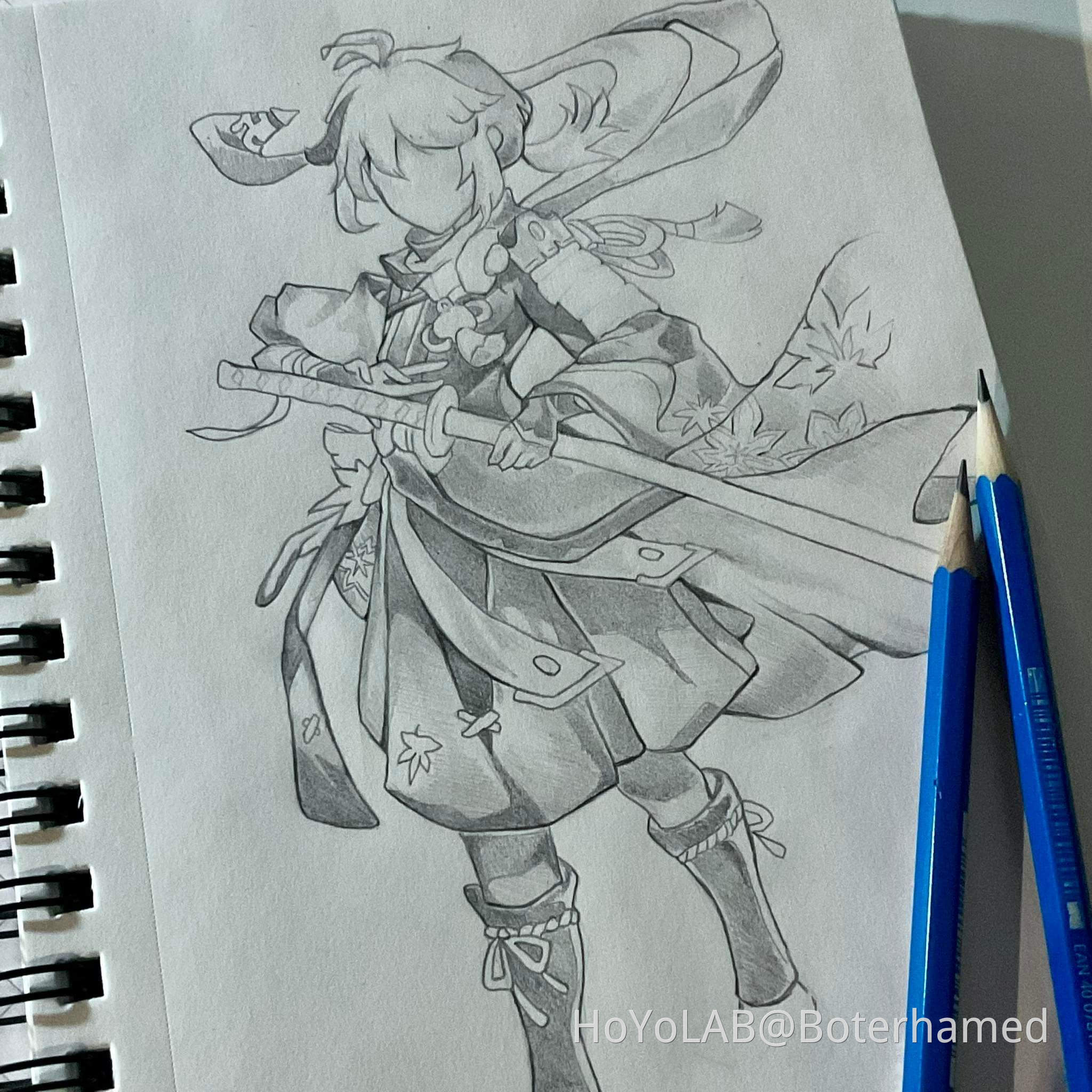 Kazuha Sketch Genshin Impact | HoYoLAB