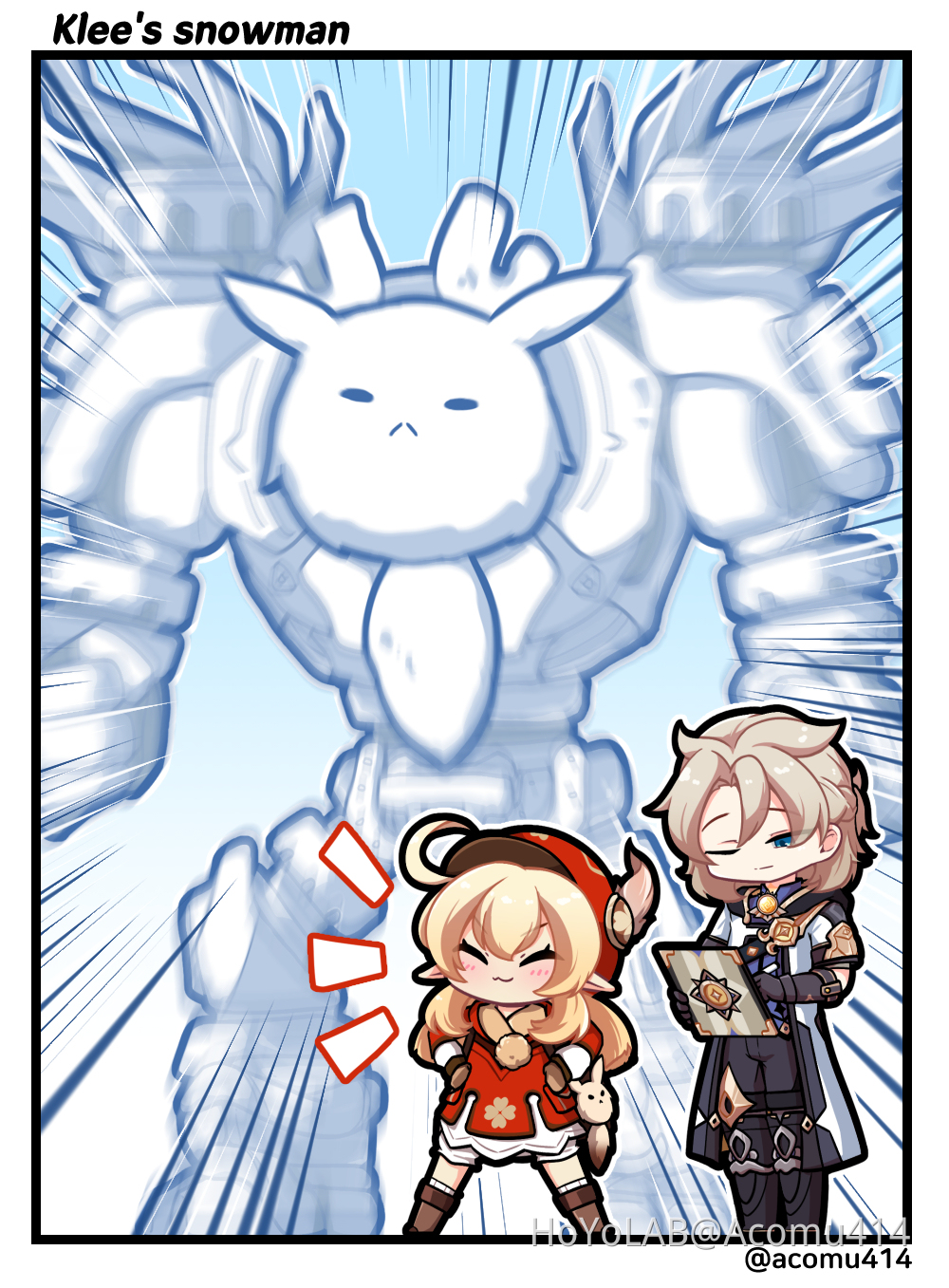 Klee's snowman Genshin Impact | HoYoLAB