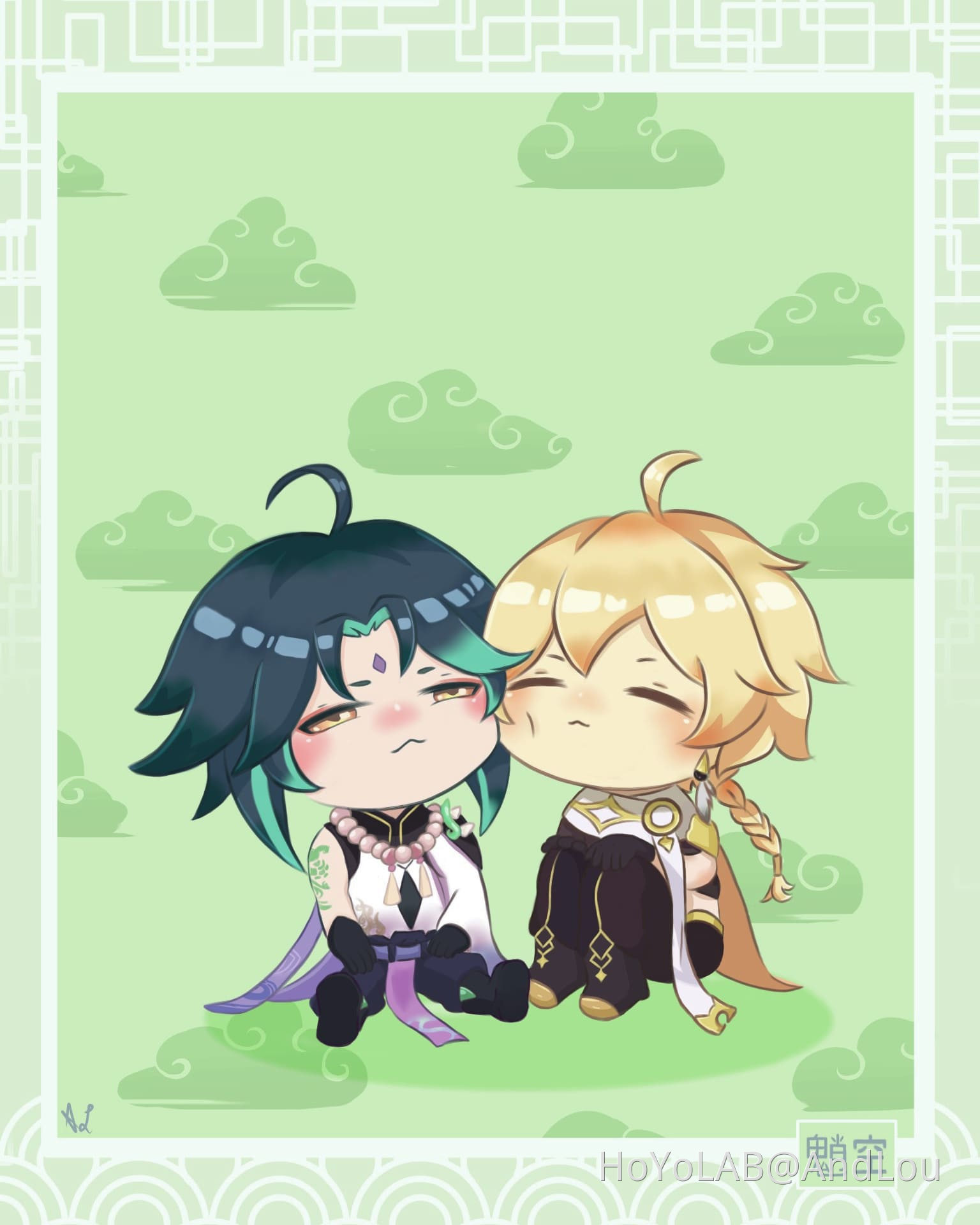 Xiao and Aether chibi Genshin Impact | HoYoLAB